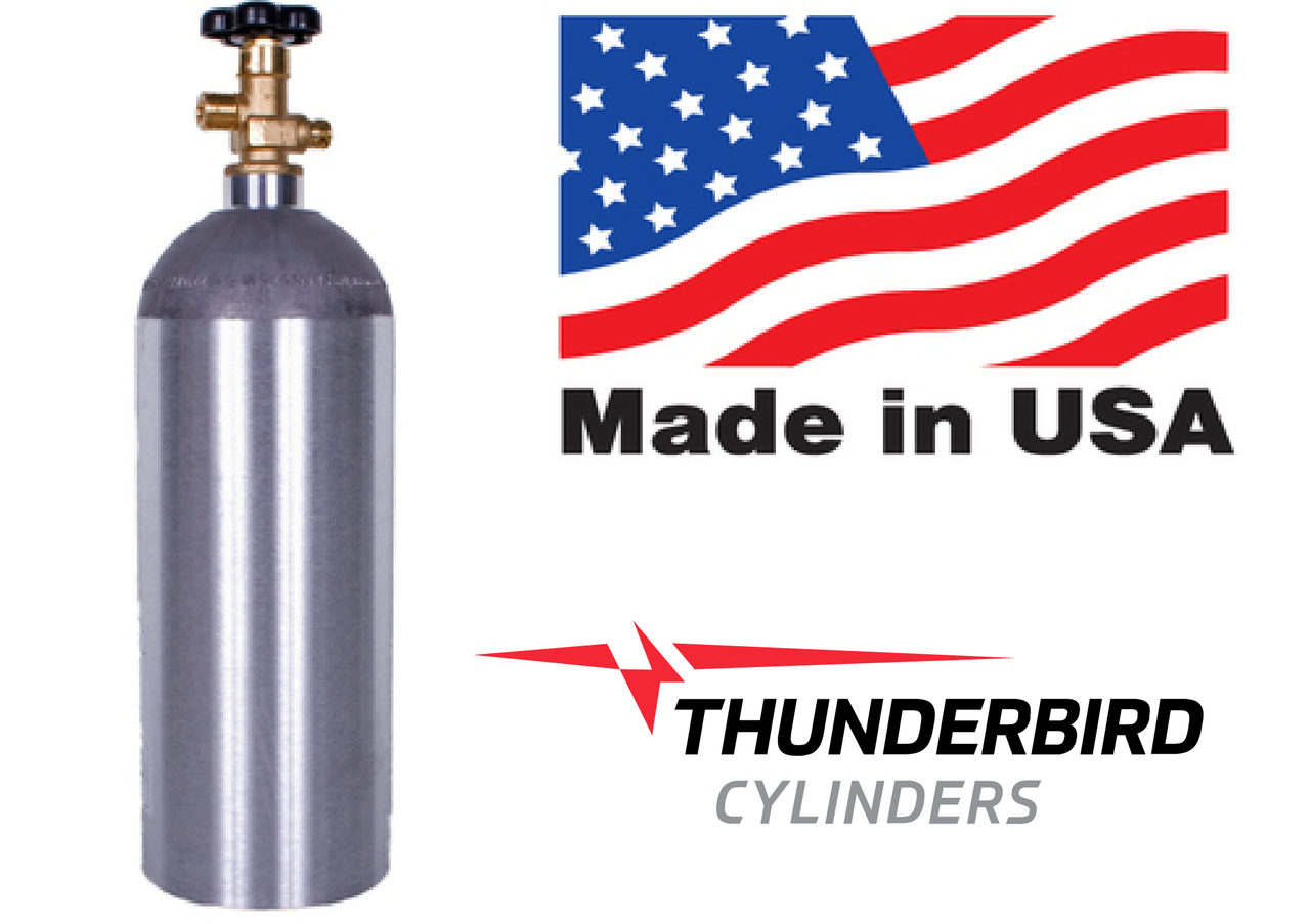 5 LB CO2 Cylinder, Aluminum - Kegconnection 5 LB CO2 Cylinder, Aluminum - Kegconnection