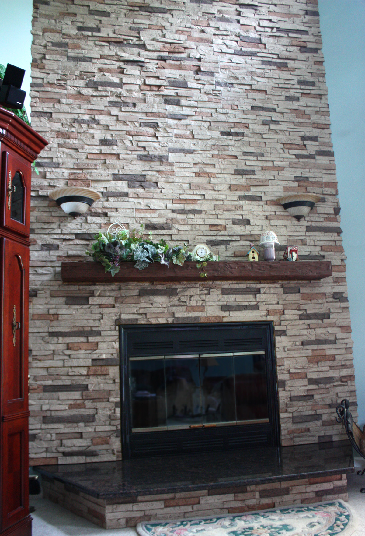 How to Remodel a Fireplace Surround on an Angled Wall - Barron Designs