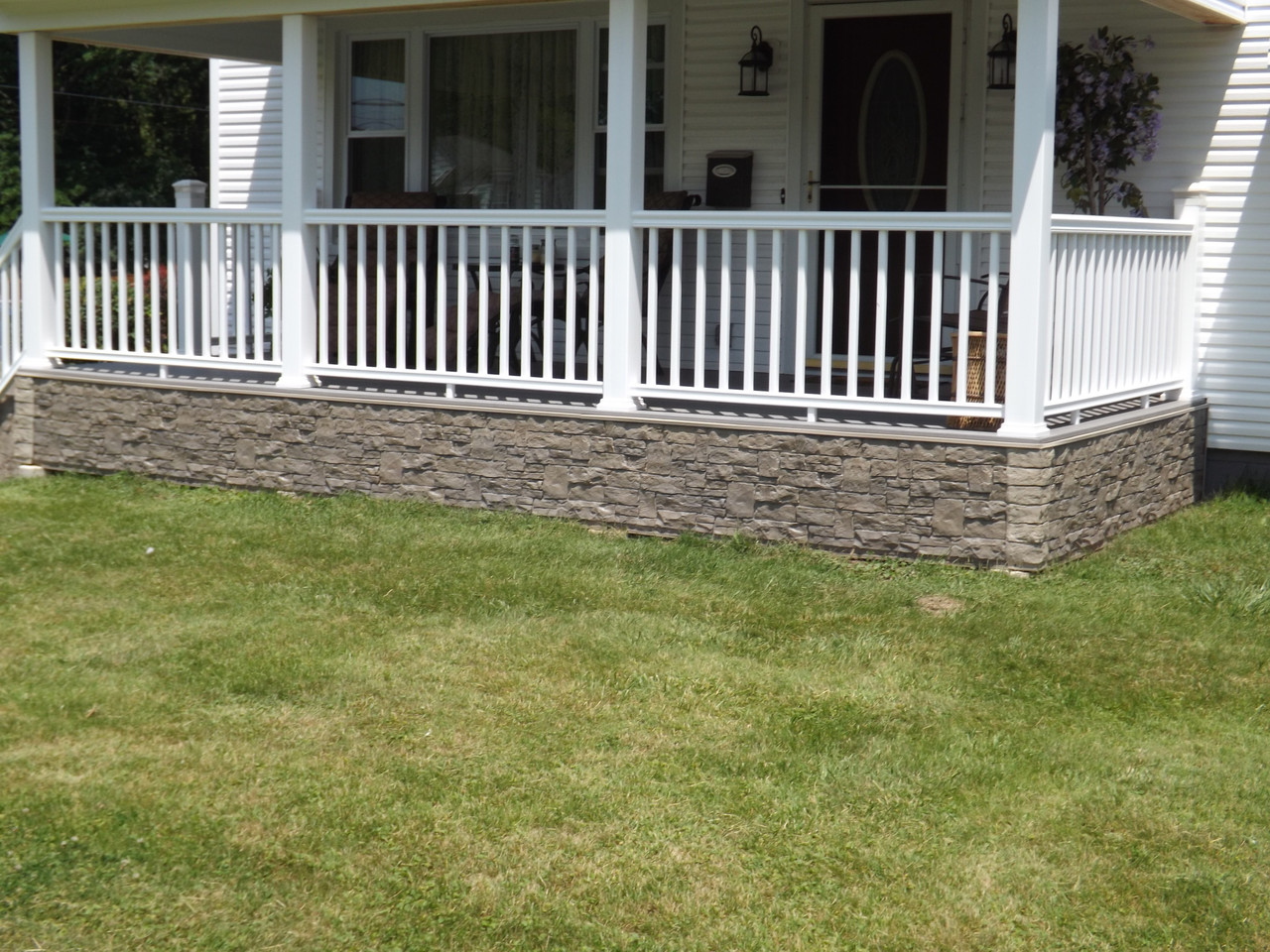 The Look of Stone for a Front Porch - Barron Designs