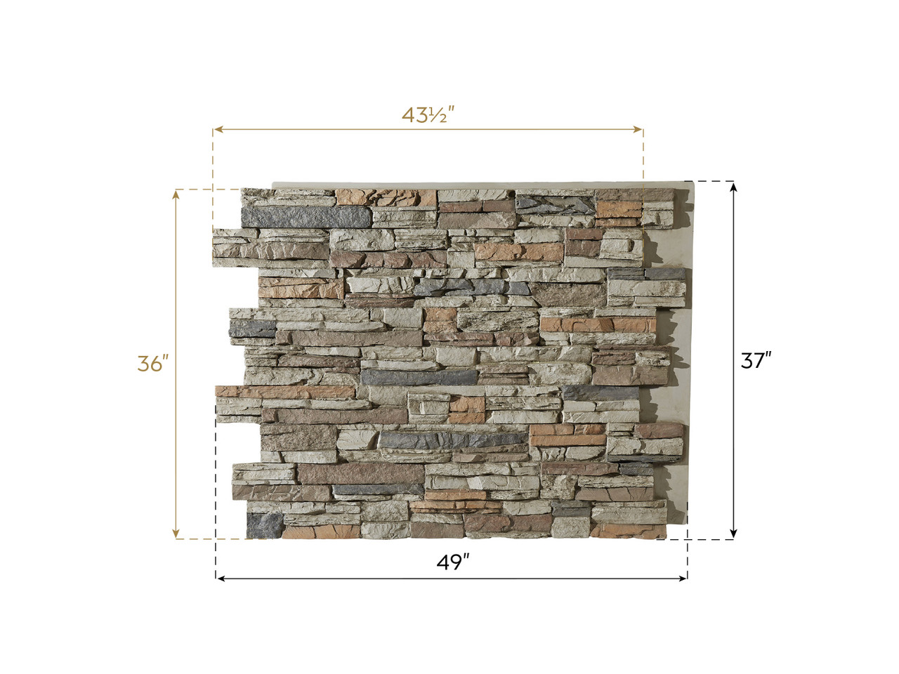Colorado Dry Stack: Tall Faux Wall Panel | Barron Designs