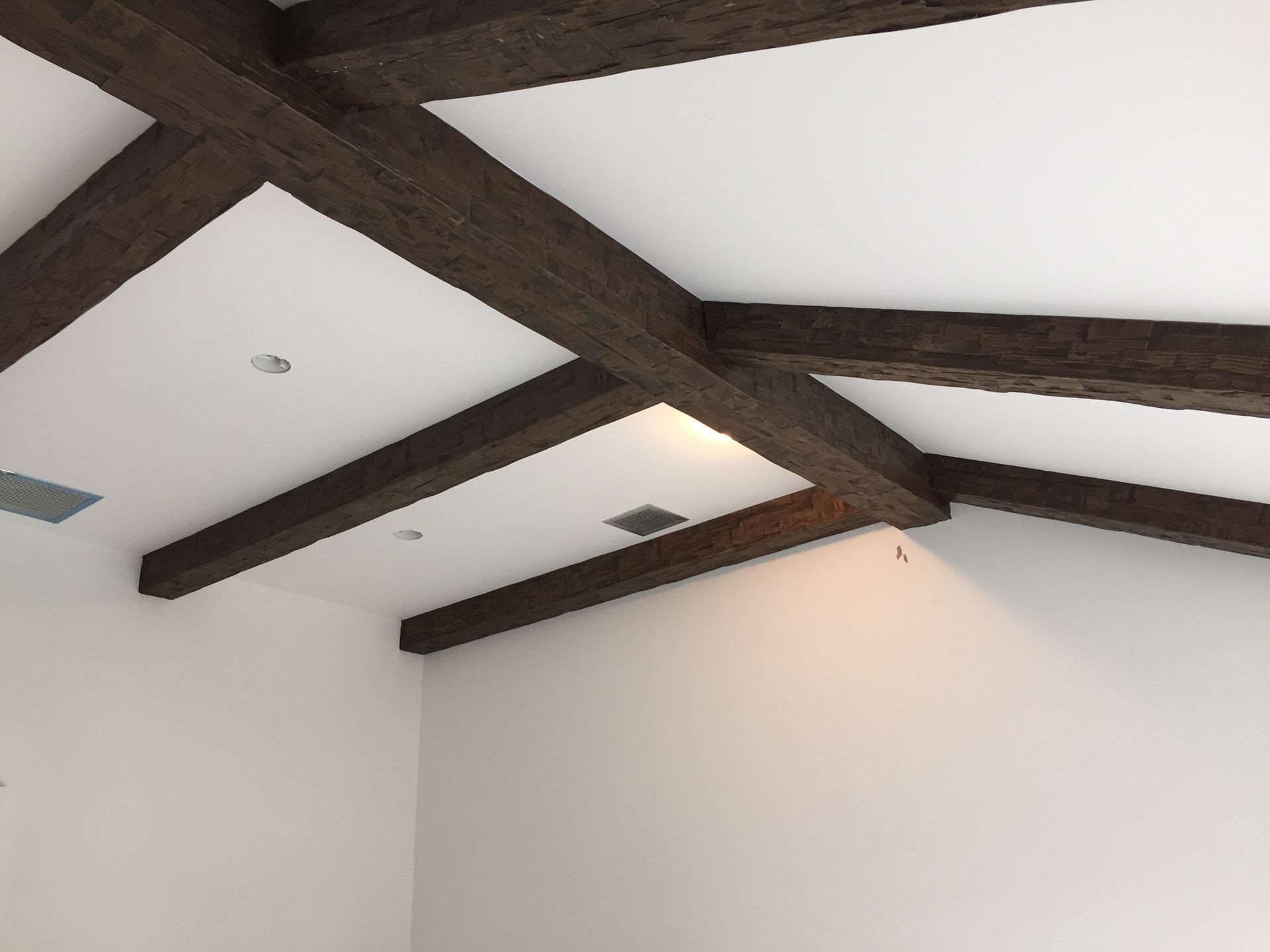 Ceiling Renovation: From Flat to Vaulted...with Beams - Barron Designs