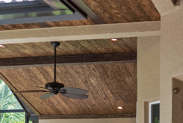 Forget the Floor:Add Warmth with a Wood Panel Ceiling - Barron Designs