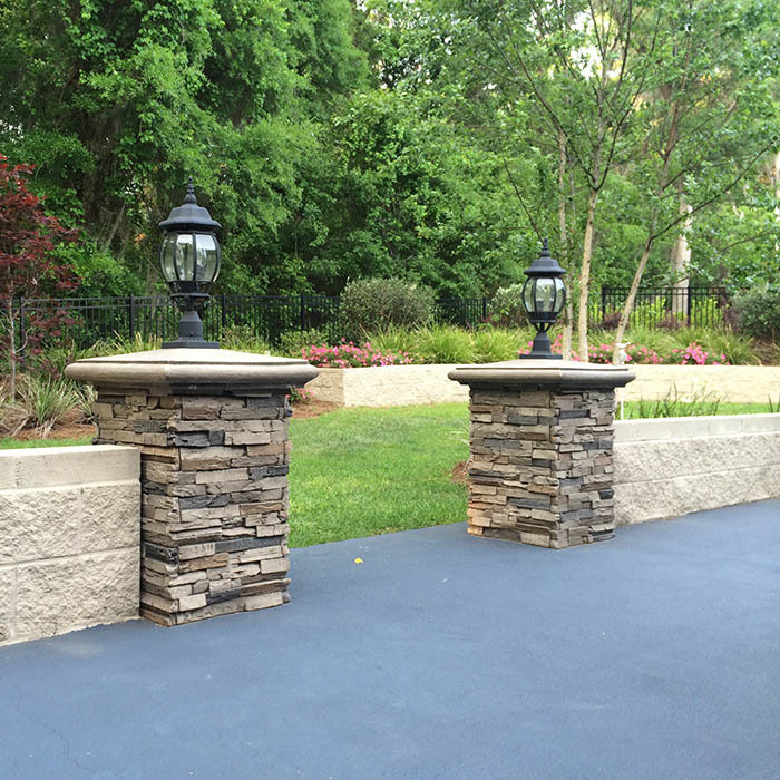 Beautiful Faux Brick & Stone Columns - Barron Designs