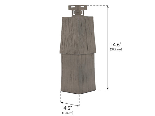 NovikShake Rough Sawn Cedar Shake Corners
