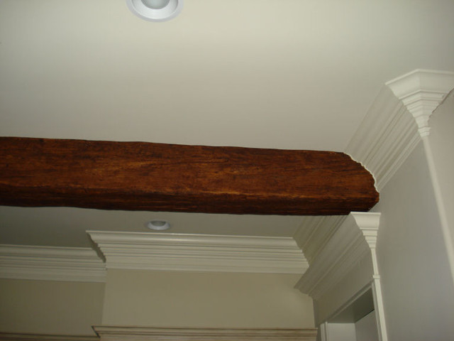 Crown Molding Trick Gives Beams an Authentic Look - Barron Designs