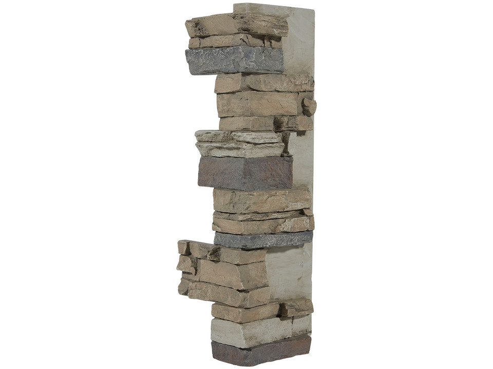 Colorado Dry Stack Faux Stone Outside Corner Panel- Interlocking