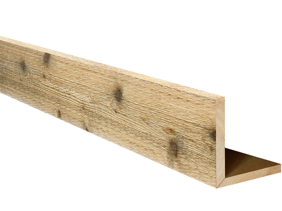 Wire Brushed Wood L-Header - Barron Designs