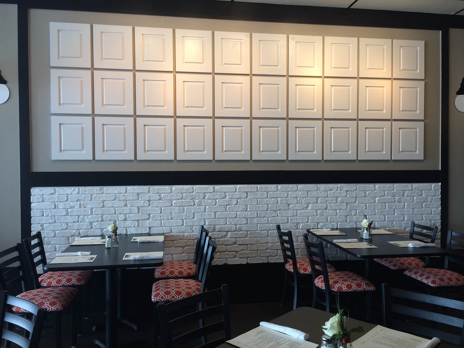 Restaurant Interior Design Enhanced with Faux Panels - Barron Designs