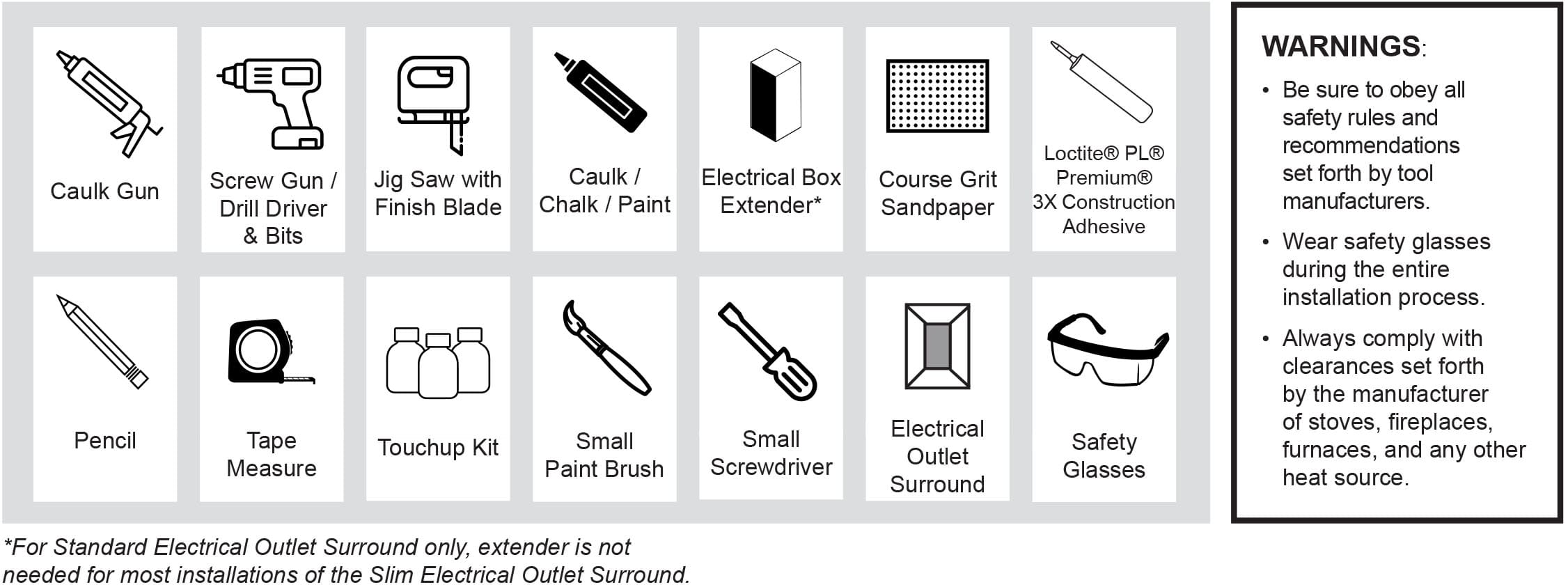 Electrical Outlet Surround Installation Instructions