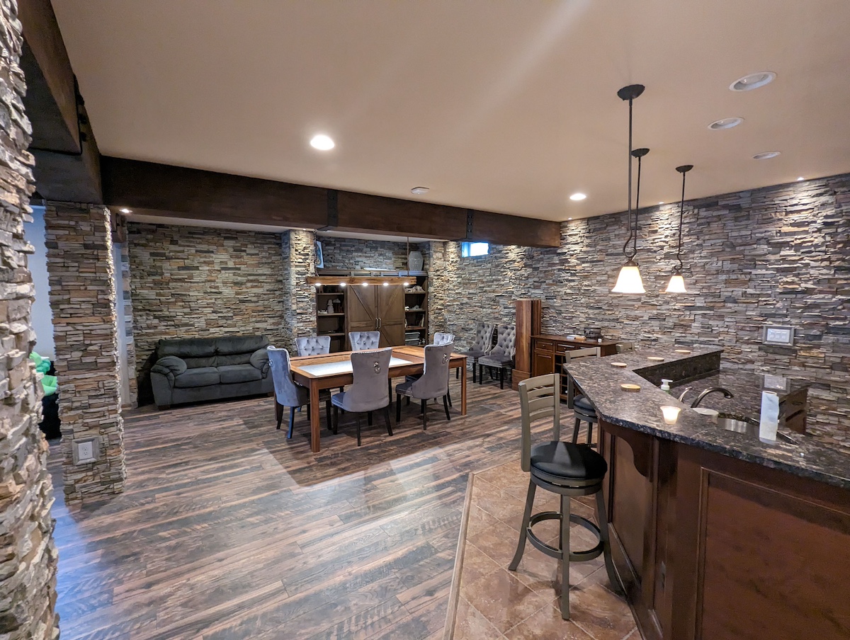 Braun Home Basement Bar Design 75 Beautiful Basement With A Home Bar