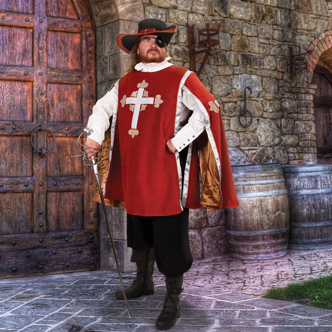 The Cardinal’s Guard Red Velvet Tabard