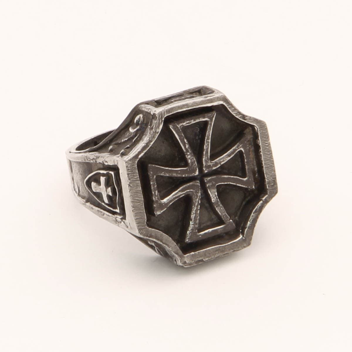 Knights Templar Ring Templar with Maltese Cross Signet - Museum Replicas