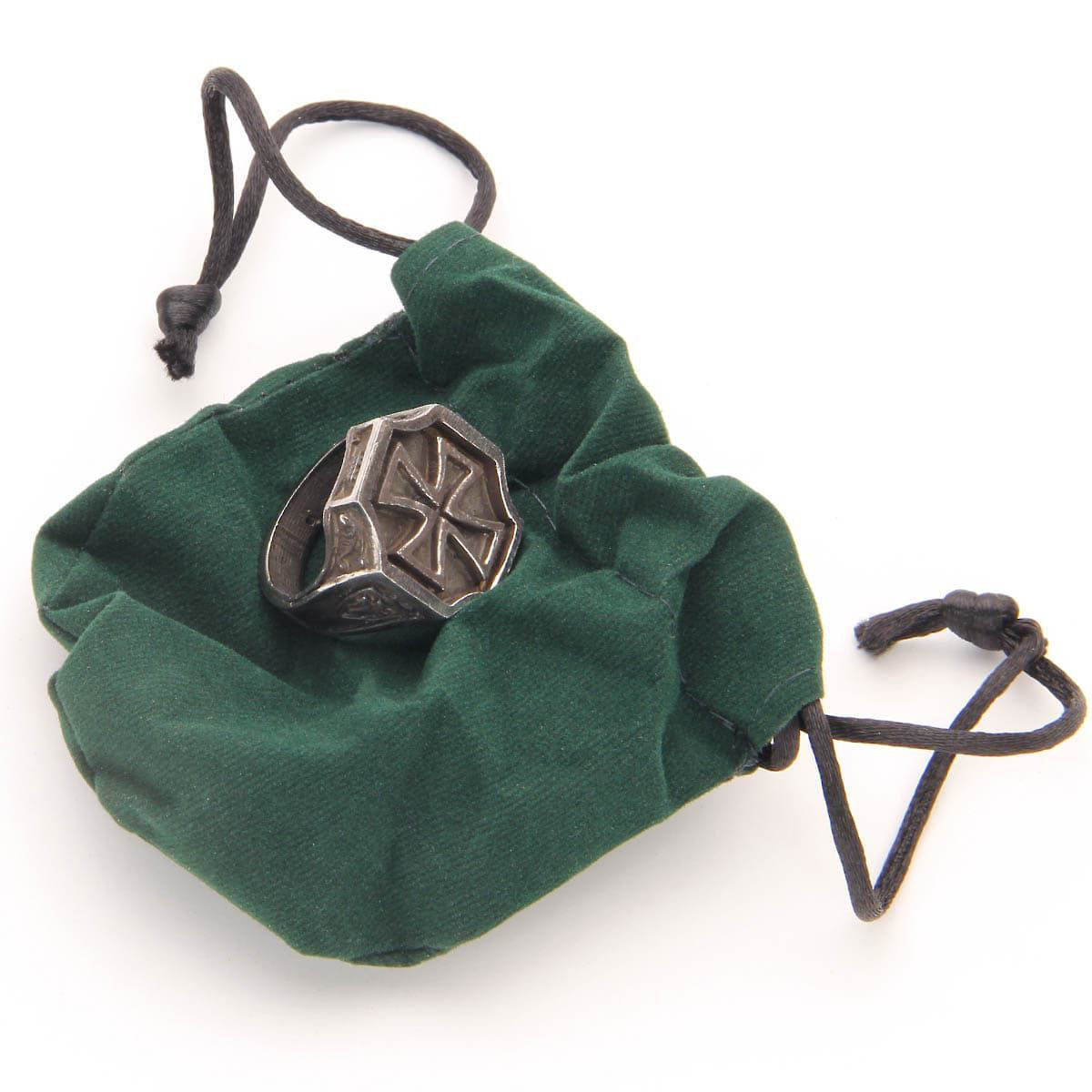 Knights Templar Ring Templar with Maltese Cross Signet - Museum Replicas