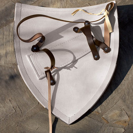 Brown Wooden Round Viking Shield - Museum Replicas.com