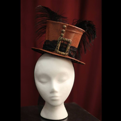 Burlesque Top Hat with Feather - Museum Replicas Ltd.