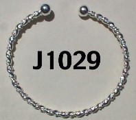 Small Silver Twisted Torc - Viking Shield