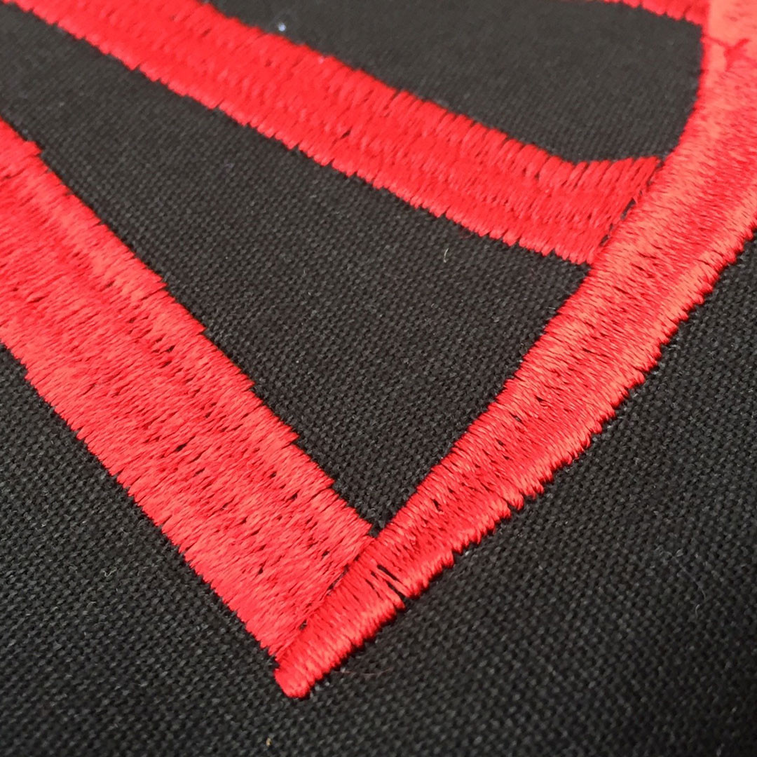 Viking Raven Flag Red/Black Cotton
