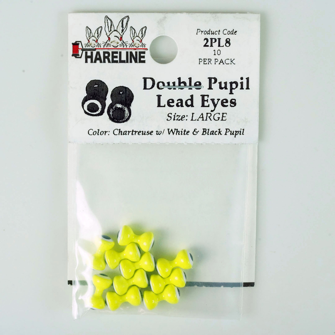 Hareline Double Pupil Lead Eyes - AvidMax