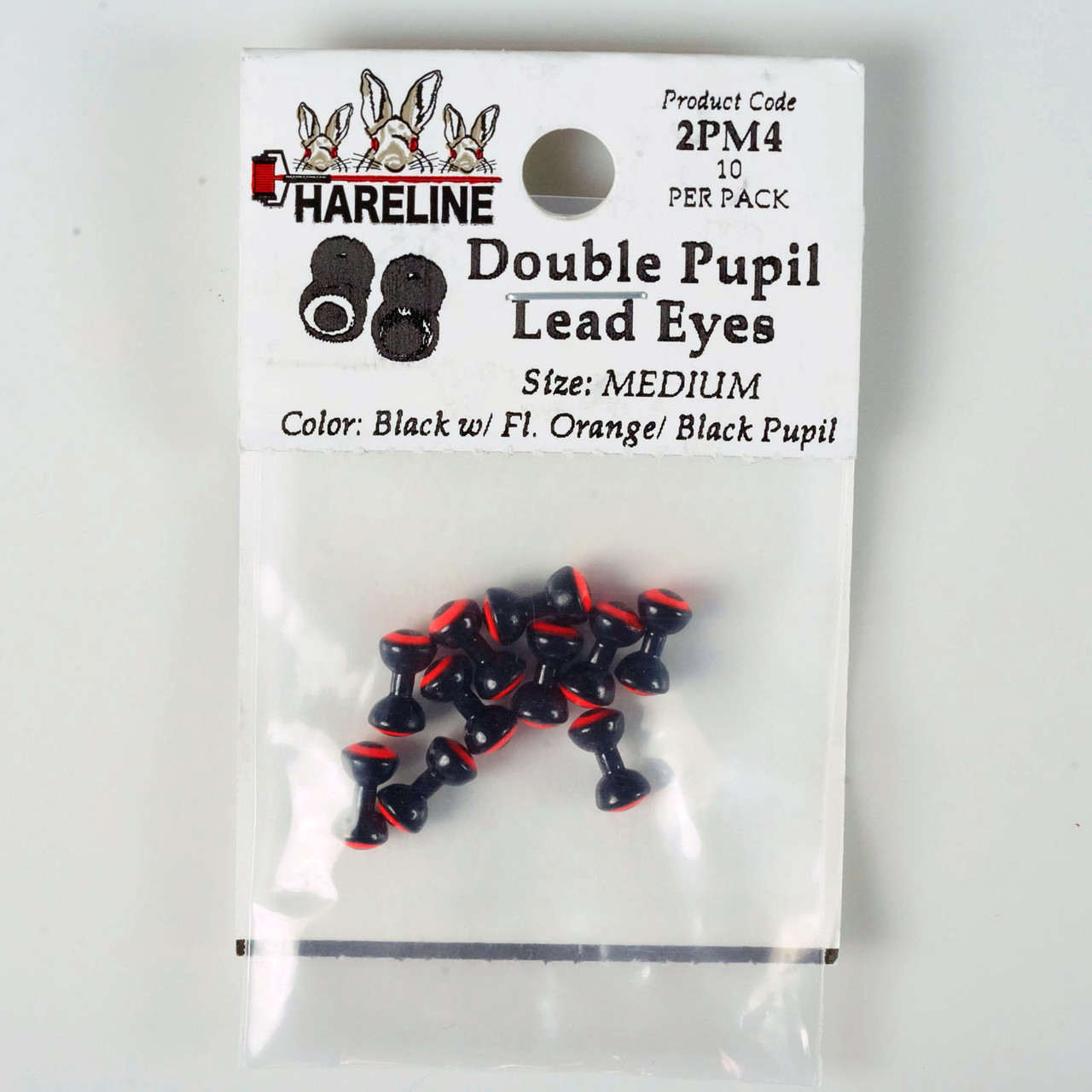 Hareline Double Pupil Lead Eyes - AvidMax
