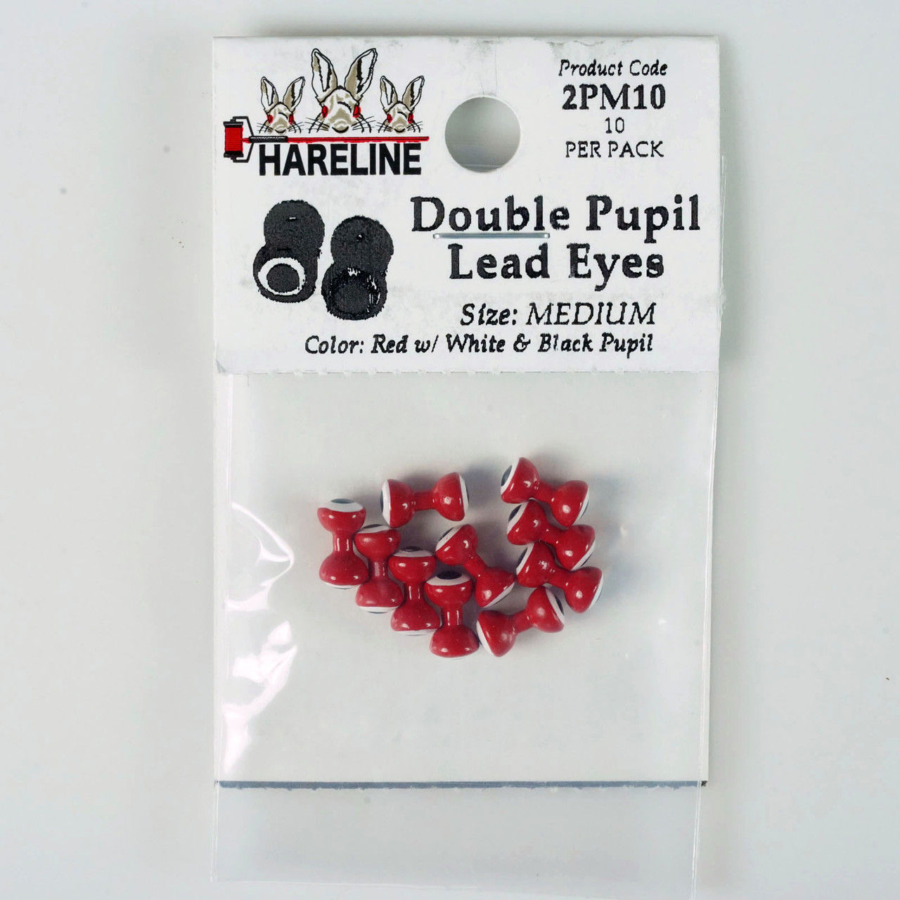 Hareline Double Pupil Lead Eyes - AvidMax