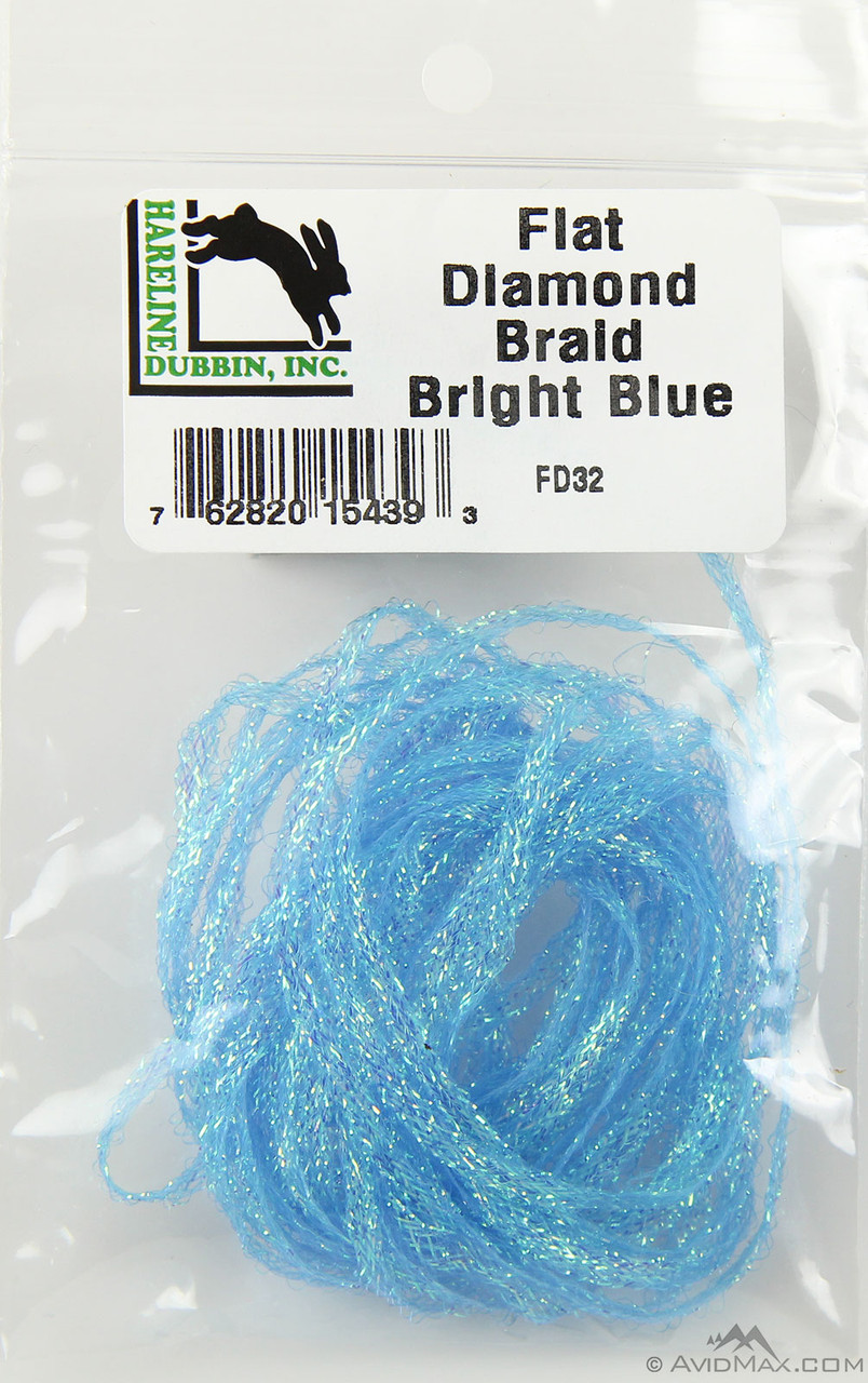 Hareline Flat Diamond Braid - AvidMax