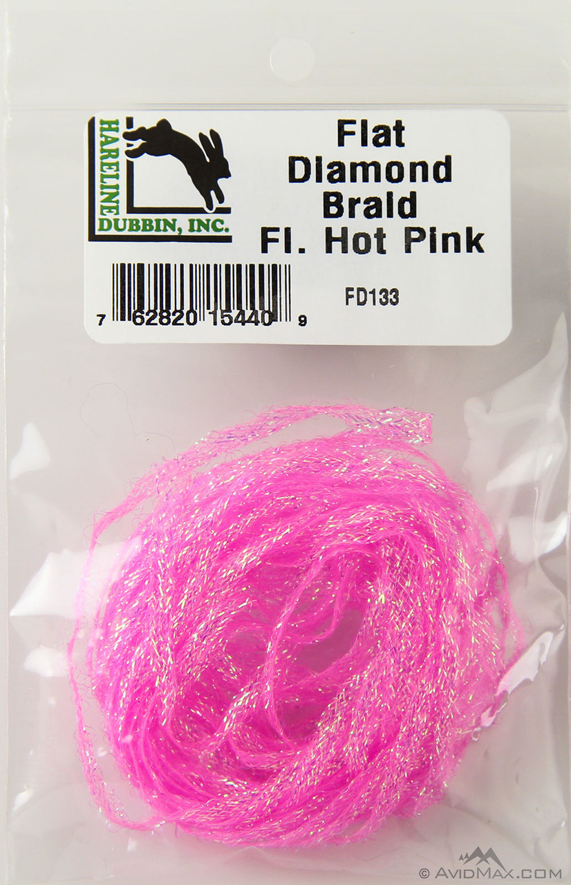 Hareline Flat Diamond Braid - AvidMax