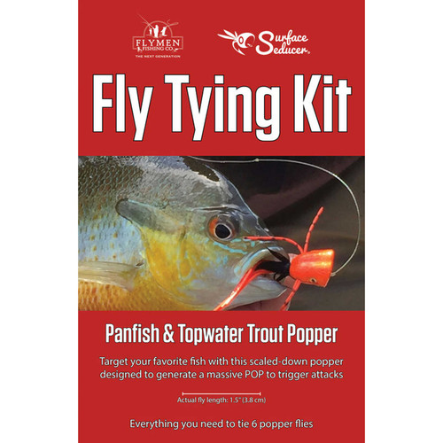 Flymen Fishing Company Fly Tying Kits Panfish & Topwater Trout Popper ...