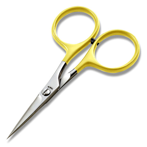 Tiemco Serrated Razor Scissors with Comfortable Larger Loop Grip - AvidMax