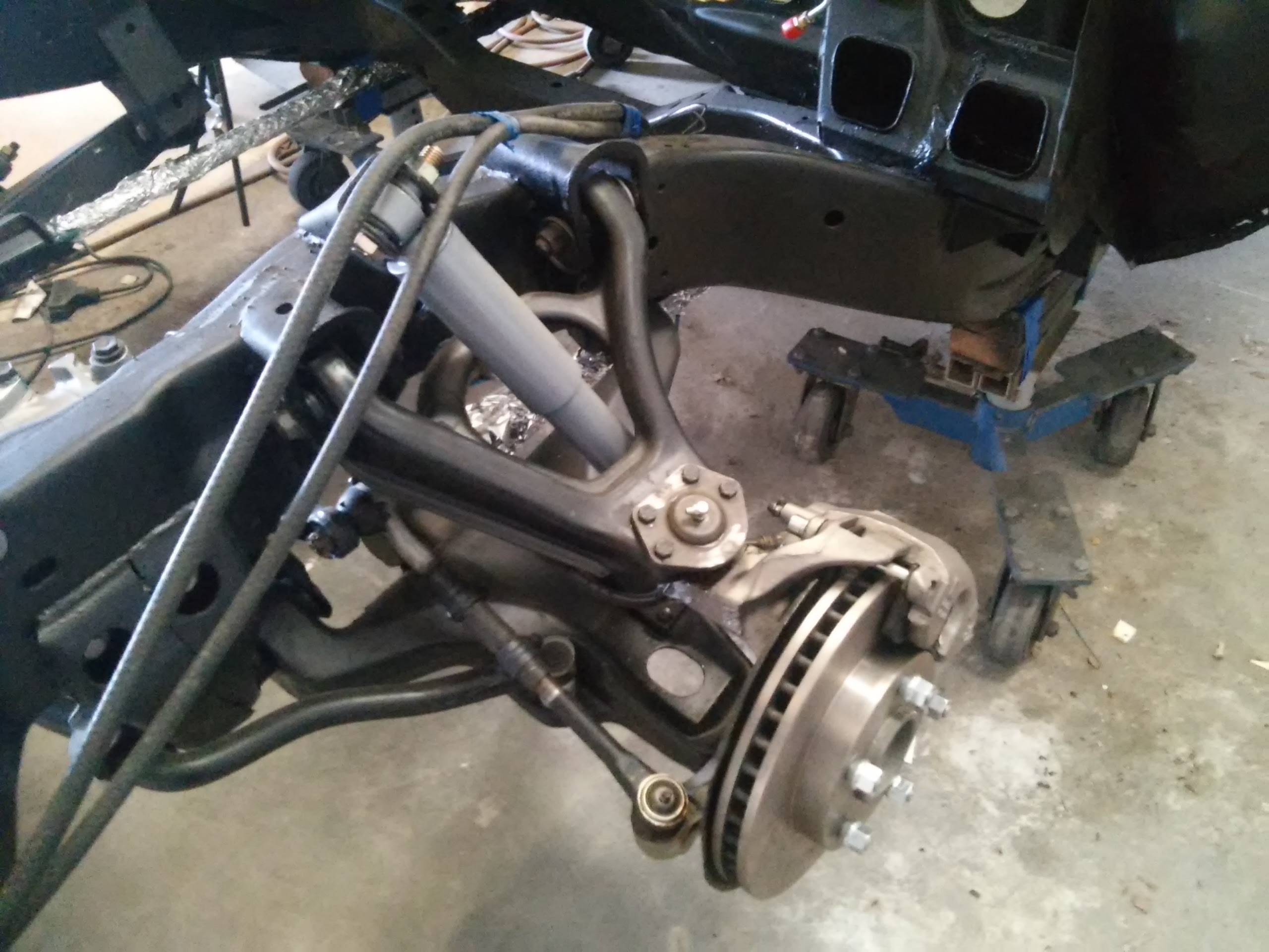 All new suspension system and custom fabricated welded frame supports ...