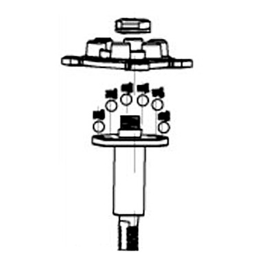 Makita TE00000545 - PRINCIPAL AXIS DCF301 - Genuine Part