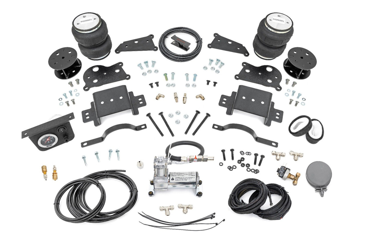 Air Spring Spacer Kit w/ Compressor 5" Lift - Rough Country 10033C ...