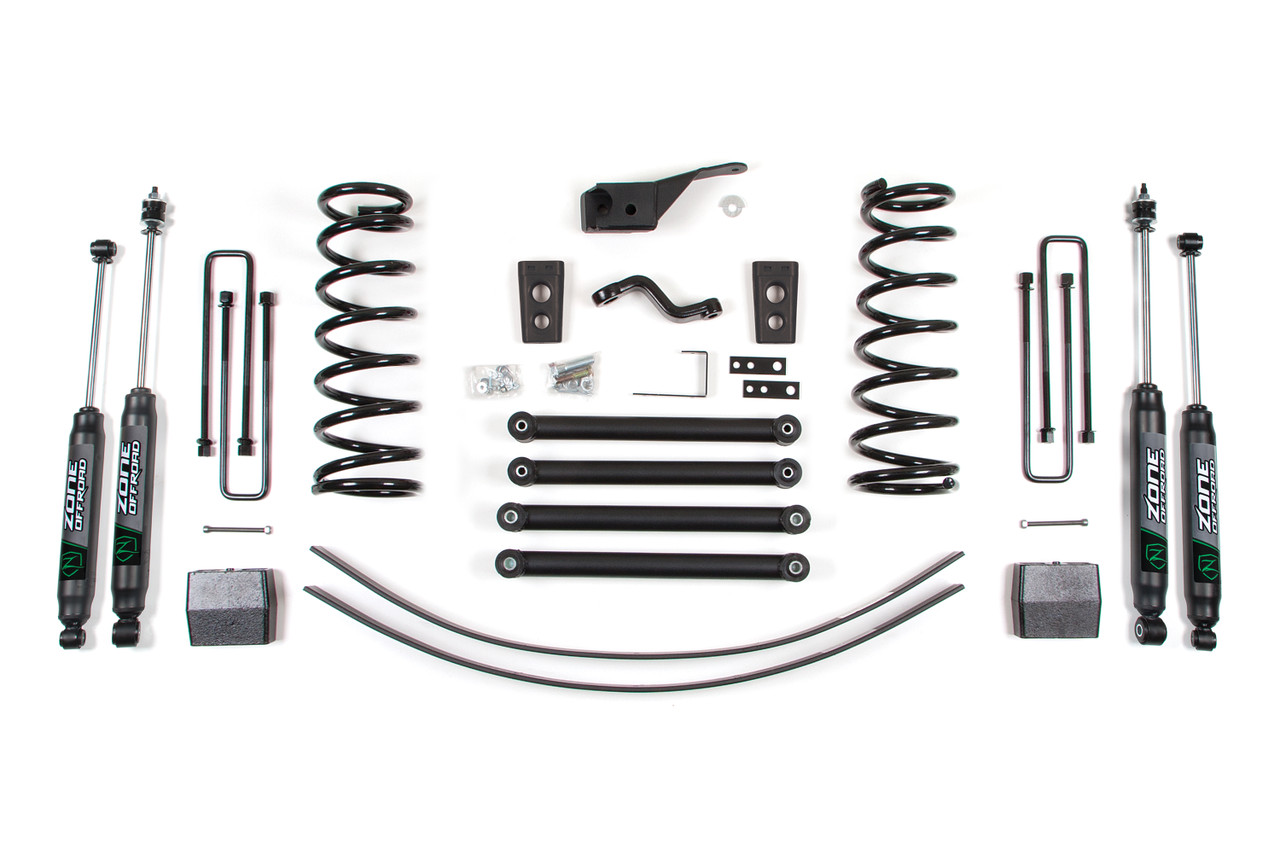 5" Coil Spring Lift Kit - Zone Offroad ZOND47N - Suspension Superstore