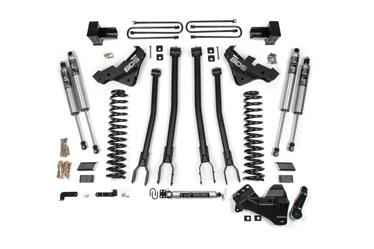 BDS Suspension BDS2251FPS Ford F350 Super Duty 4wd 5" 4-Link Suspension ...