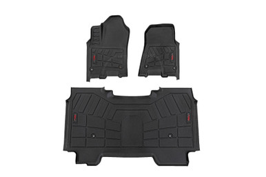 Front & Rear Sure-Fit Floor Mats - Rough Country SM31630 - Suspension ...