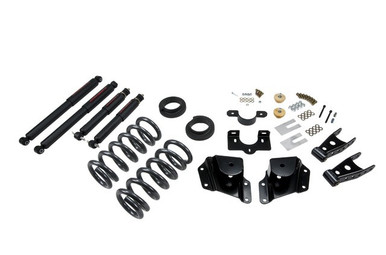 2001-2006 Chevy Silverado 1500 2WD (Ext Cab) 2/4" Lowering Kit w/ Nitro ...