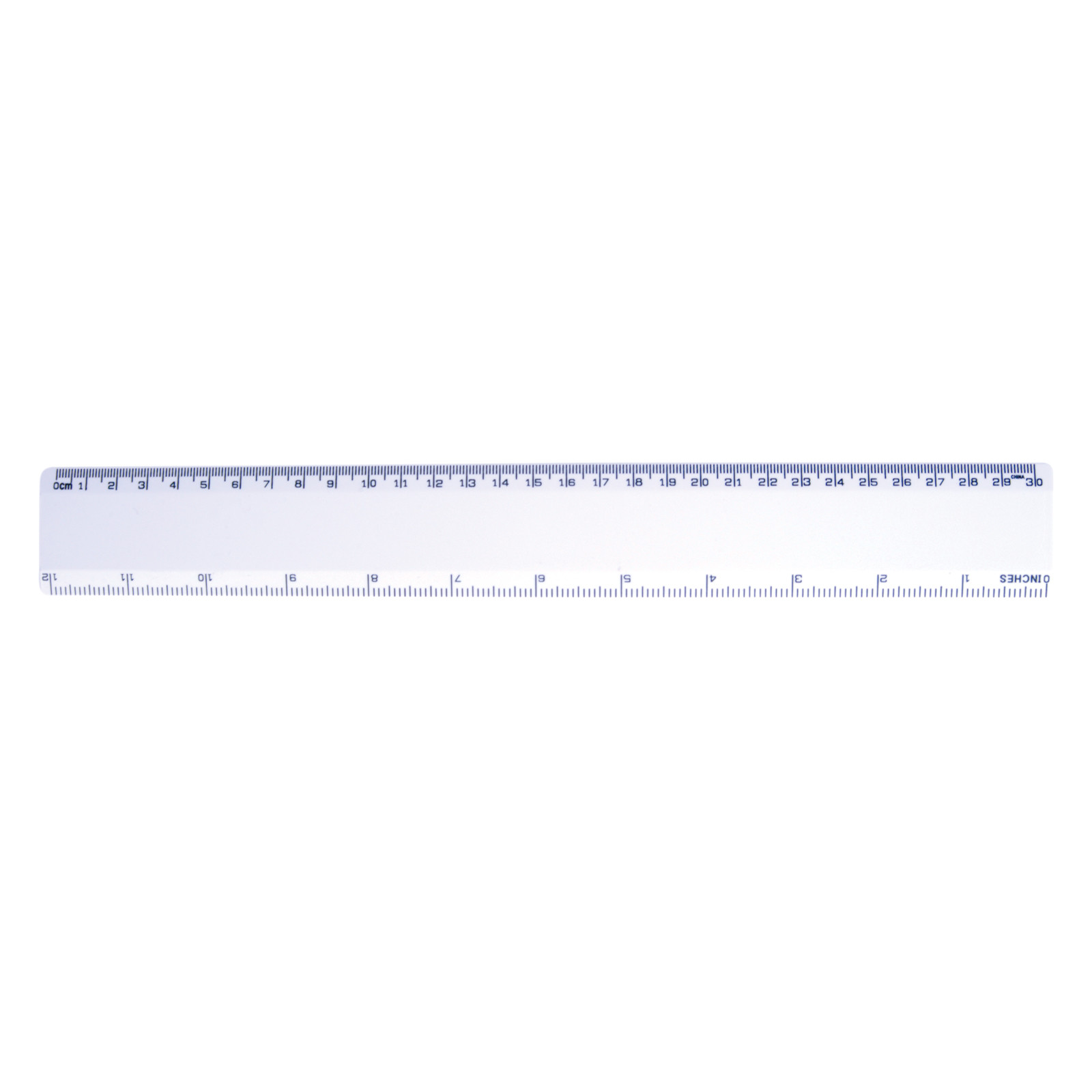 White 30cm Ruler - JP Promotions
