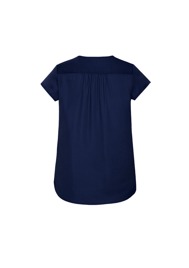 Kayla V-Neck Pleat Blouse - JP Promotions