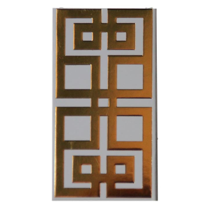 White Greek Key Matches - The Silver Oyster