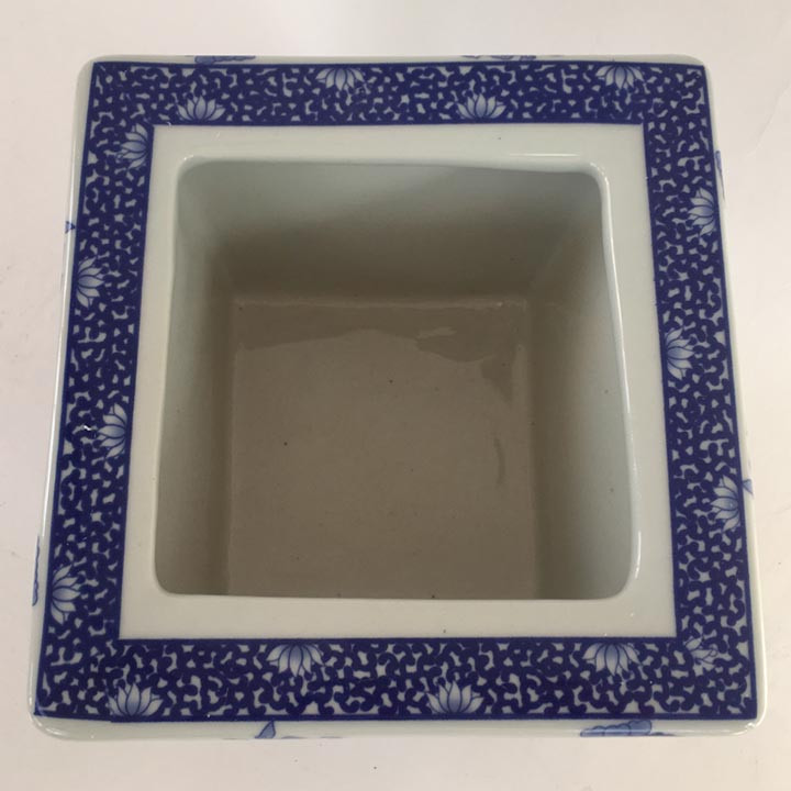 Blue & White Porcelain Bird Cachepot - The Silver Oyster