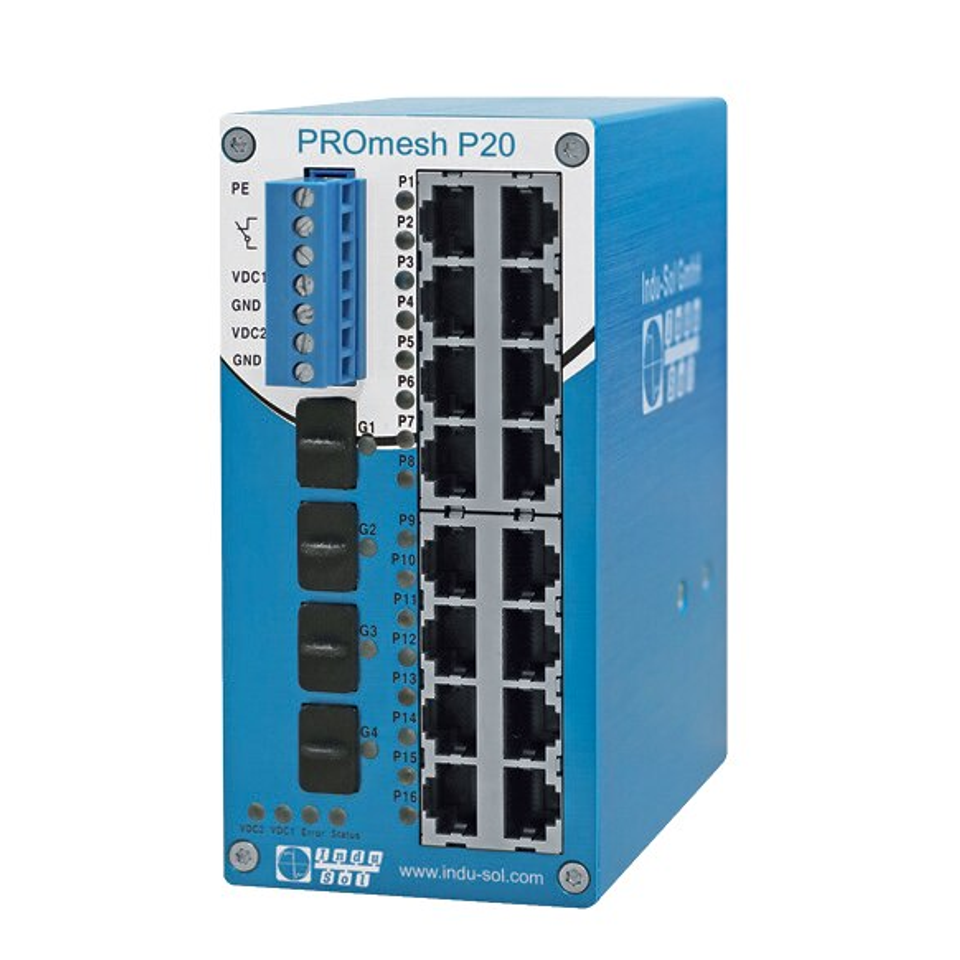 Profinet Managed Switch Promesh P9 114110190 Indusol America