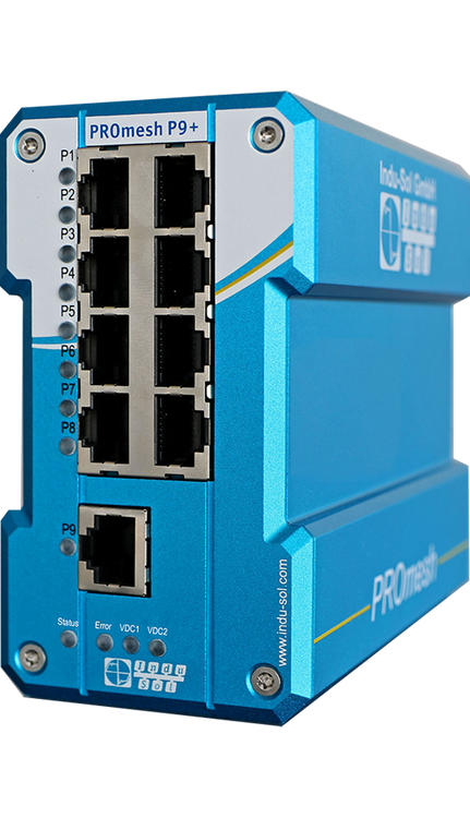 PROFINET 9-Port Managed EtherNet / IP Switch | PROmesh P9+ 114110193