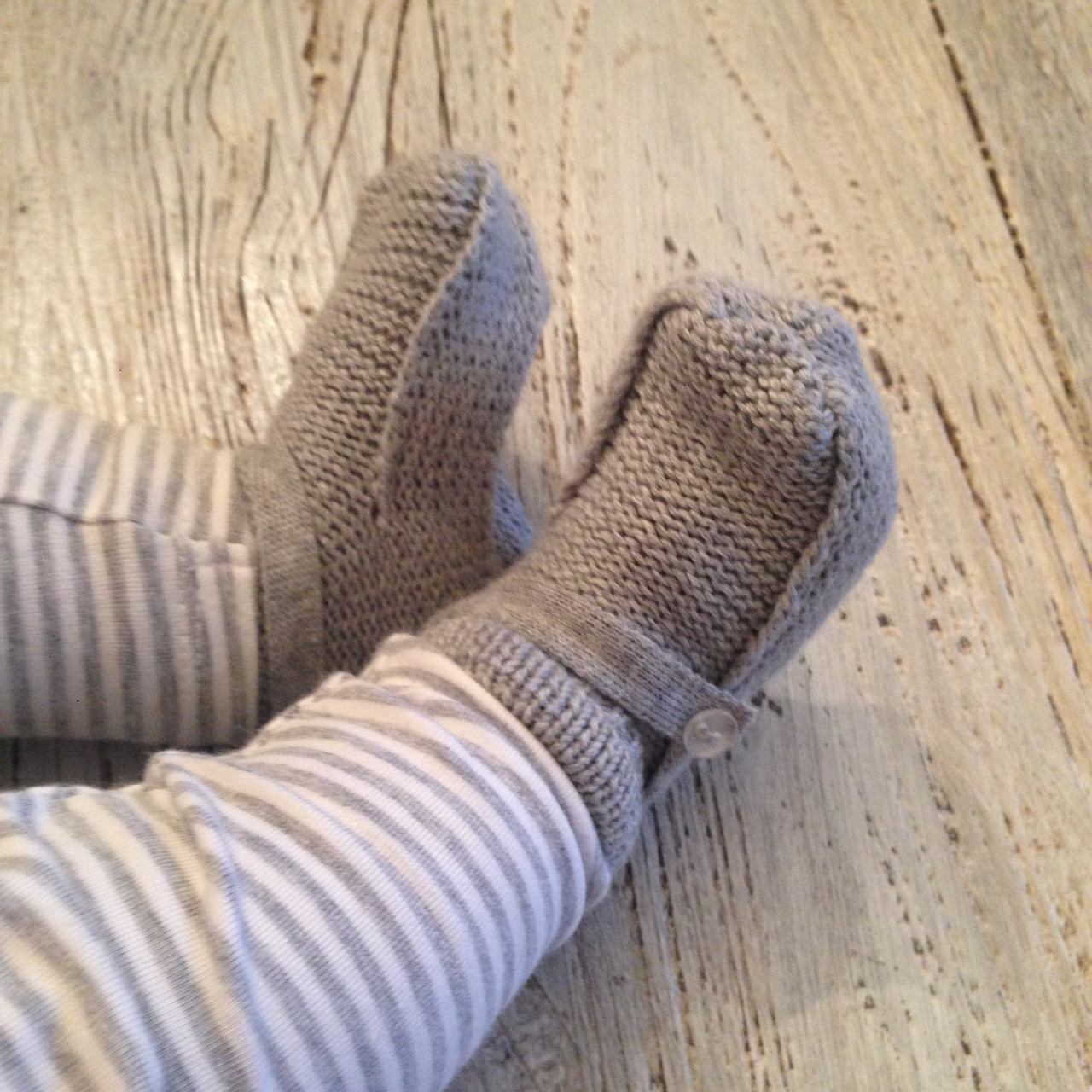 Button Strap Knit Booties | Feltman Brothers