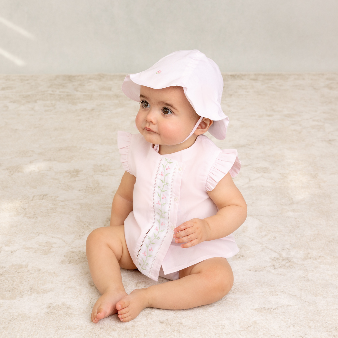 Pink Floral Vine Diaper Set | Feltman Brothers