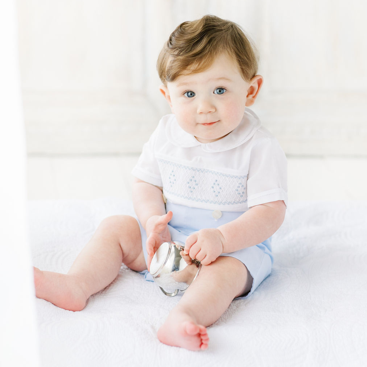Smocked Blue Outfit for Baby Boys and Toddlers | Feltman Brothers