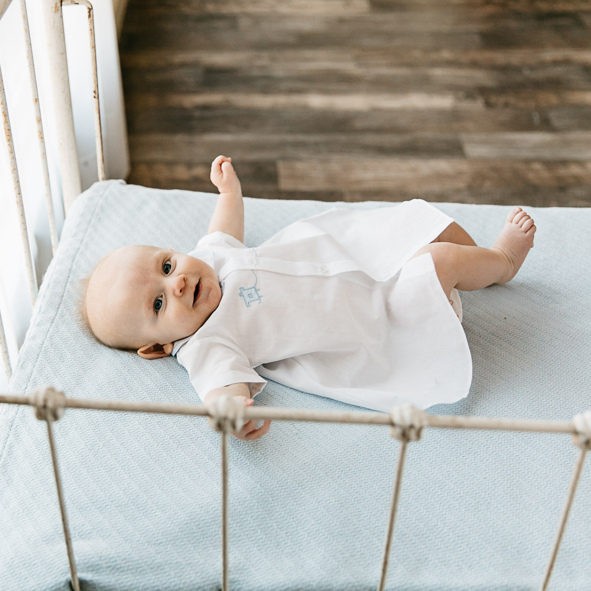 Boys Baby Day Gown with Train | Feltman Brothers