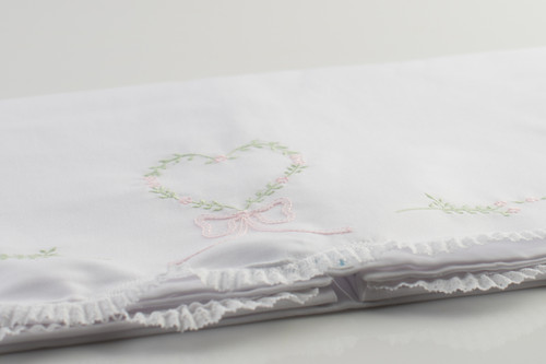 Girls Floral Heart Receiving Blanket I Feltman Brothers