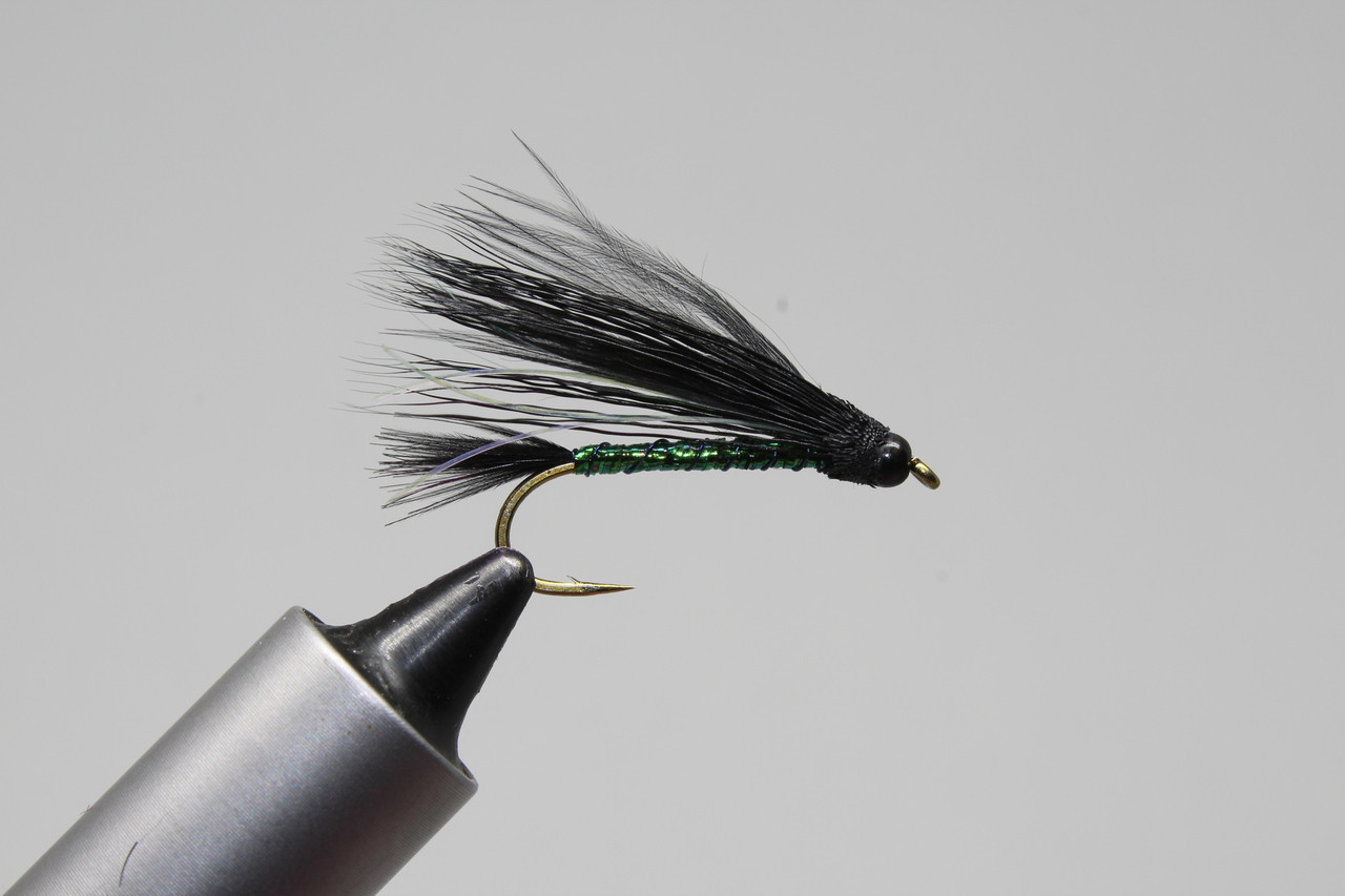 BEAD HEAD PEACOCK ROLLED MUDDLER - Fly Angler Distributing Inc