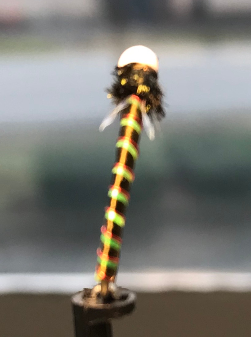 UV WING CHROMA FLASH BOMBER WHITE BEAD - Fly Angler Distributing Inc