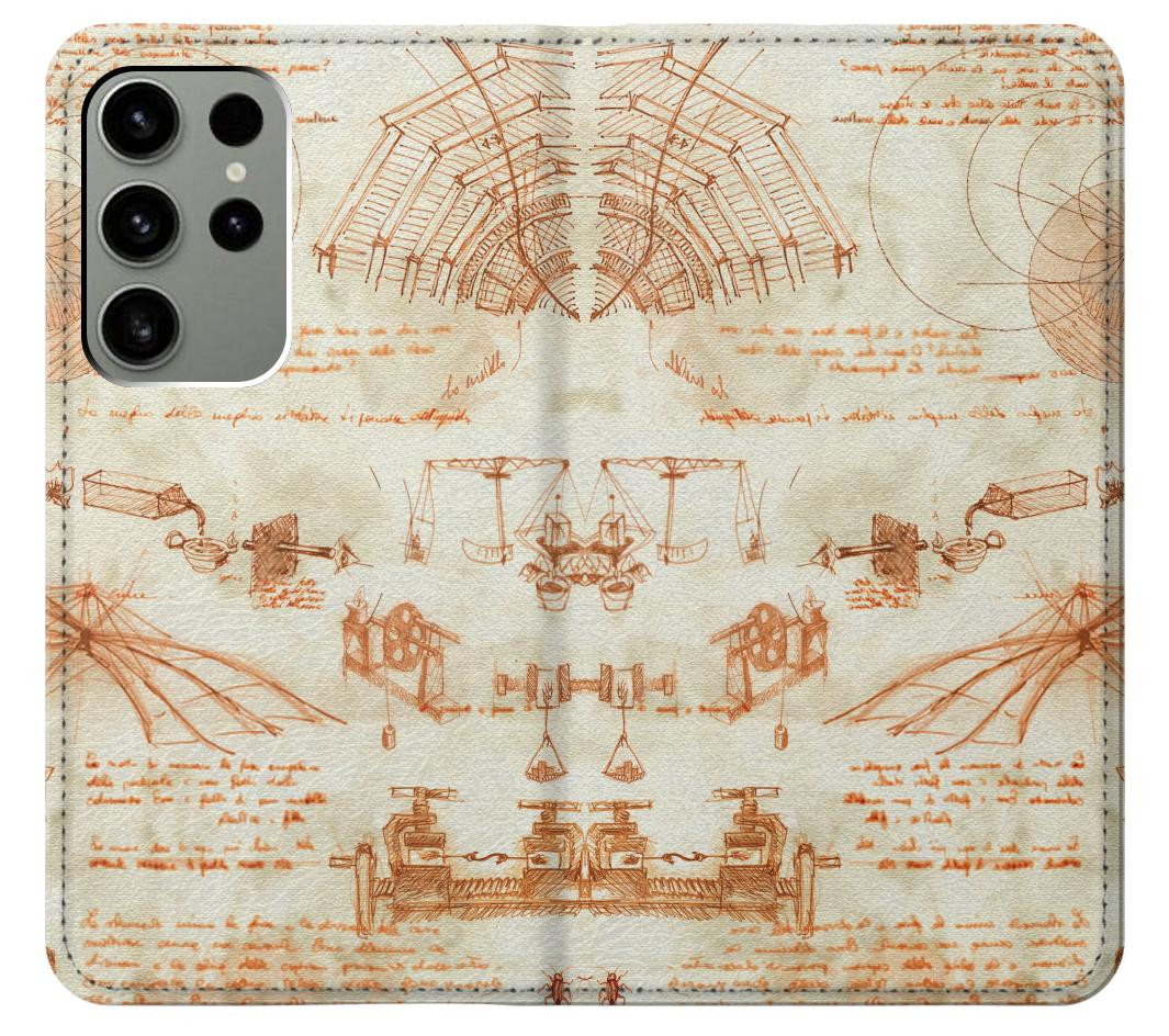 S0566 Technical Drawing Da Vinci Case For Samsung Galaxy S23 Ultra