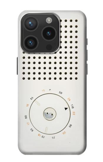 S1857 Retro Transistor Radio Case For iPhone 15 Pro